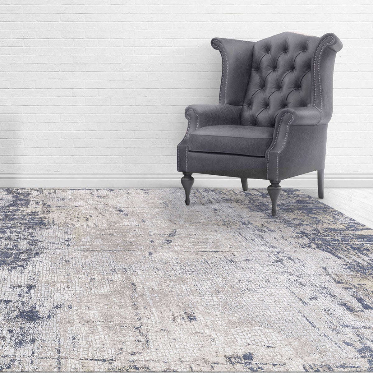 Hamida Indigo 2 X 3 Rug – Bombay Mercantile