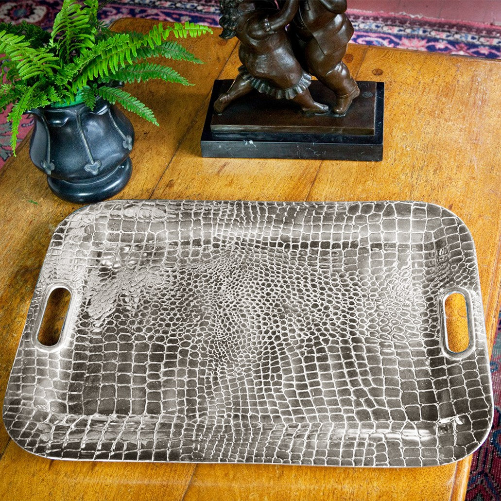 Croc Extra Large Rectangular Tray – Bombay Mercantile
