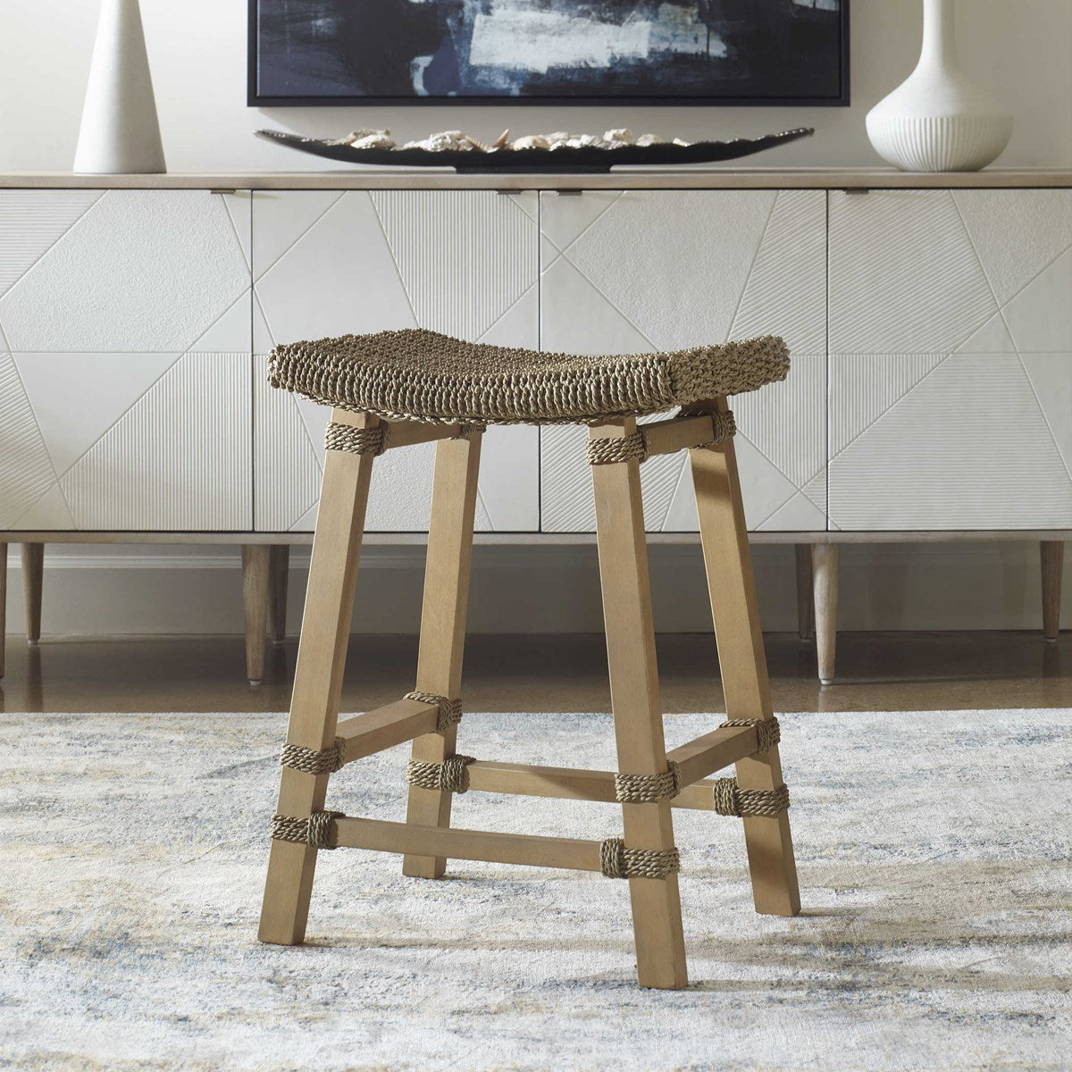 Everglade Sea Grass Counter Stool – Bombay Mercantile