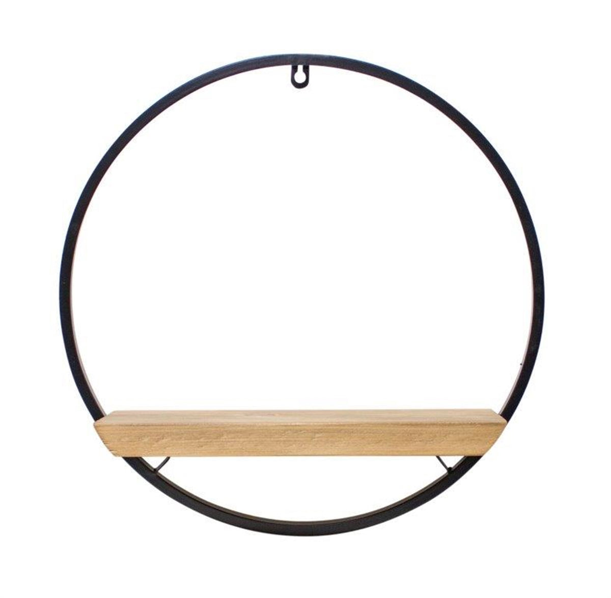 Circular Iron wood wall shelf – Bombay Mercantile