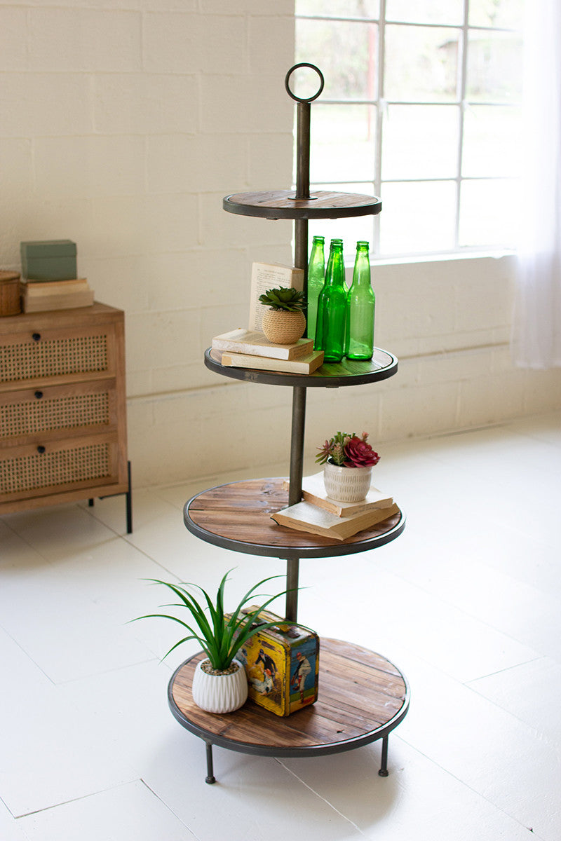 Four-tiered display tower – Bombay Mercantile