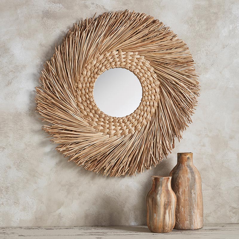 Loose Woven Mirror – Bombay Mercantile