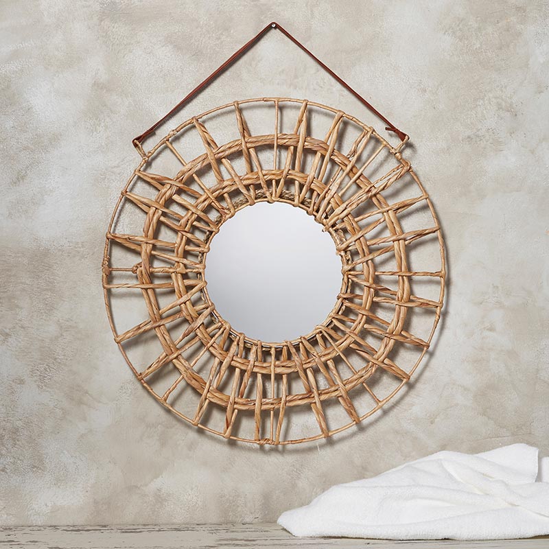 Loose Rattan Mirror – Bombay Mercantile