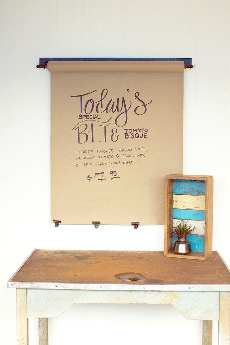 35" Hanging note roll – Bombay Mercantile