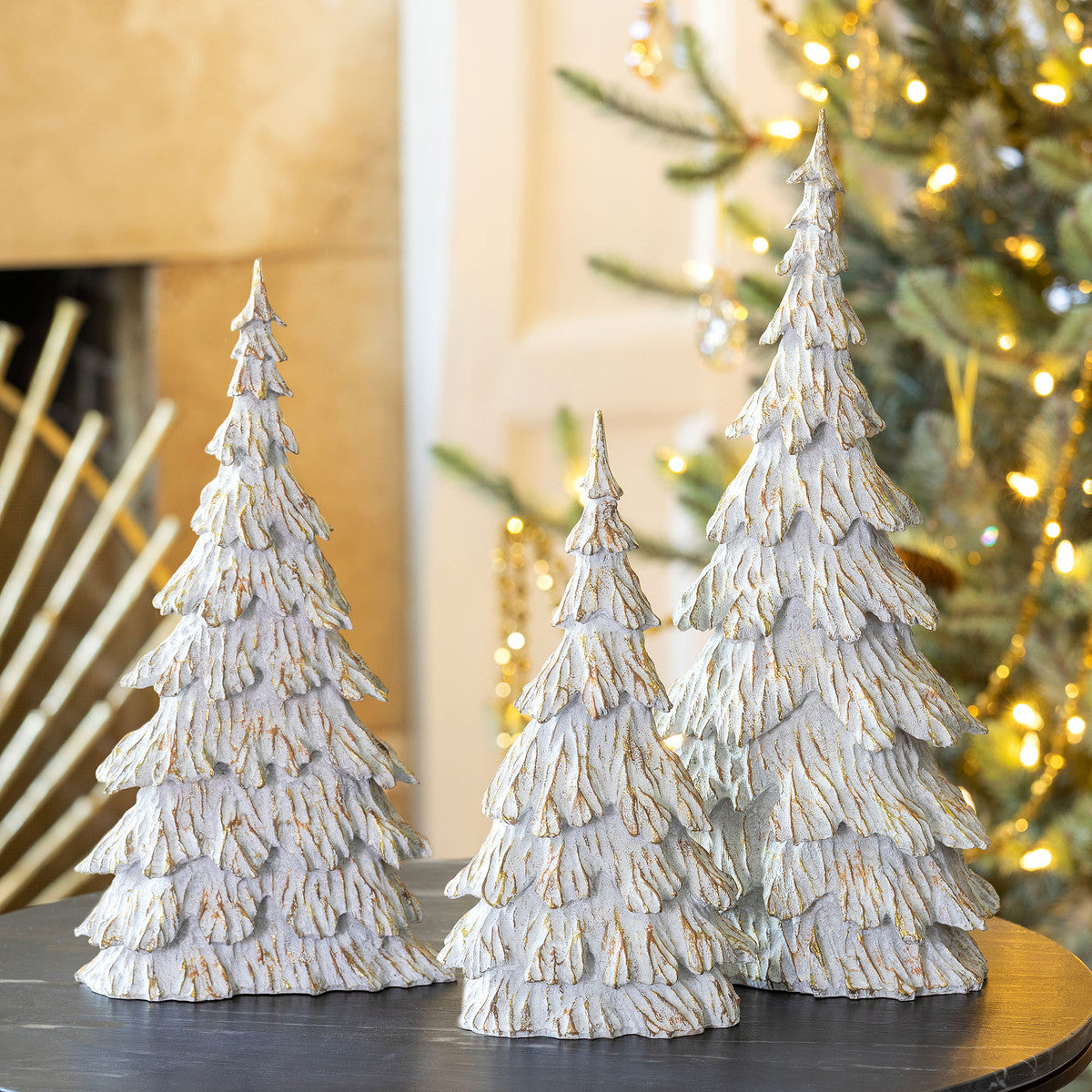 Snowy Tabletop Pine Tree, Small – Bombay Mercantile